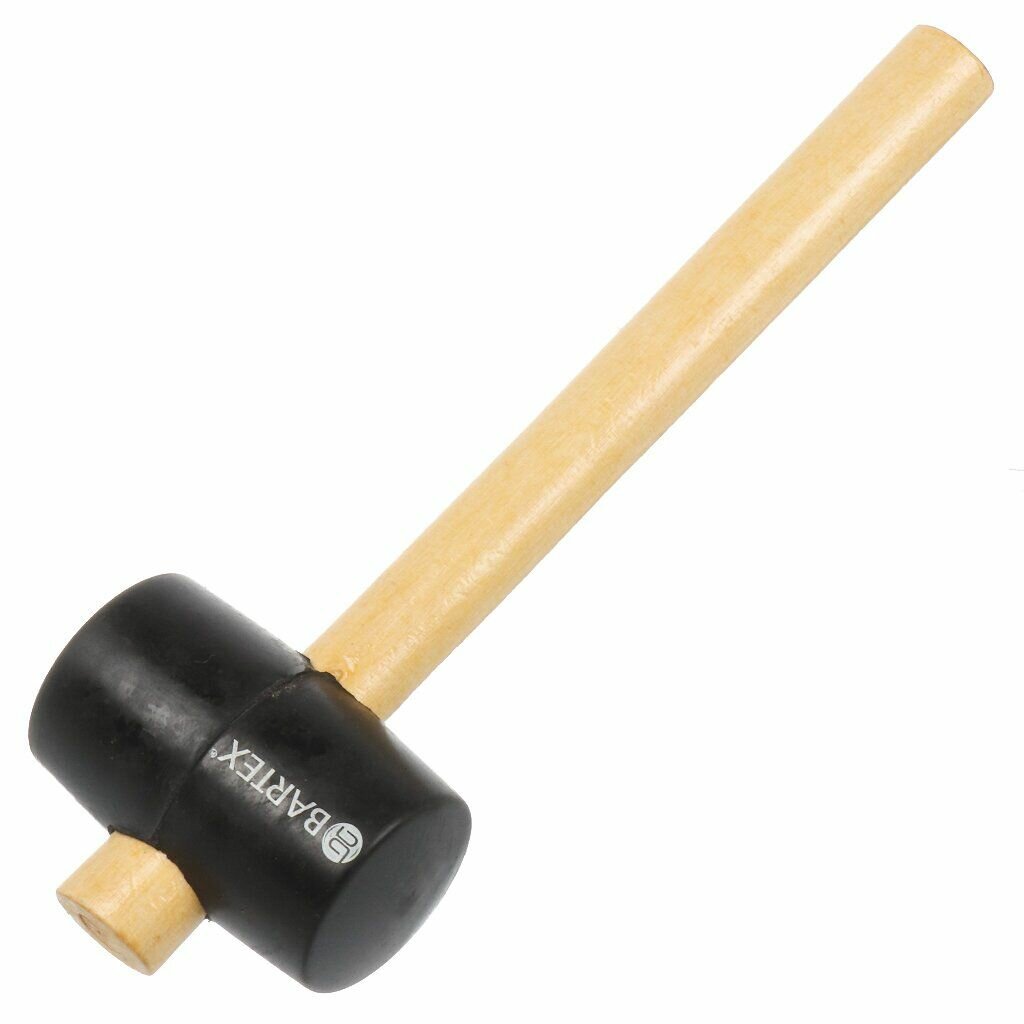 Киянка Bartex "Евро", 340 г, резина, деревянная рукоятка