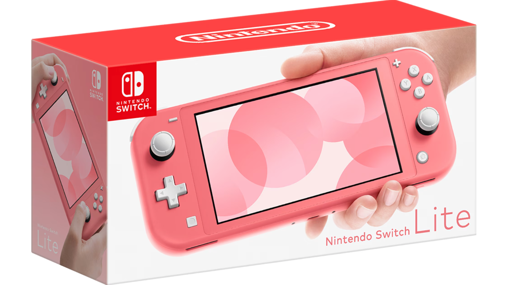 Игровая консоль Nintendo Switch Lite, портативная, цвет розовый, 32Гб памяти