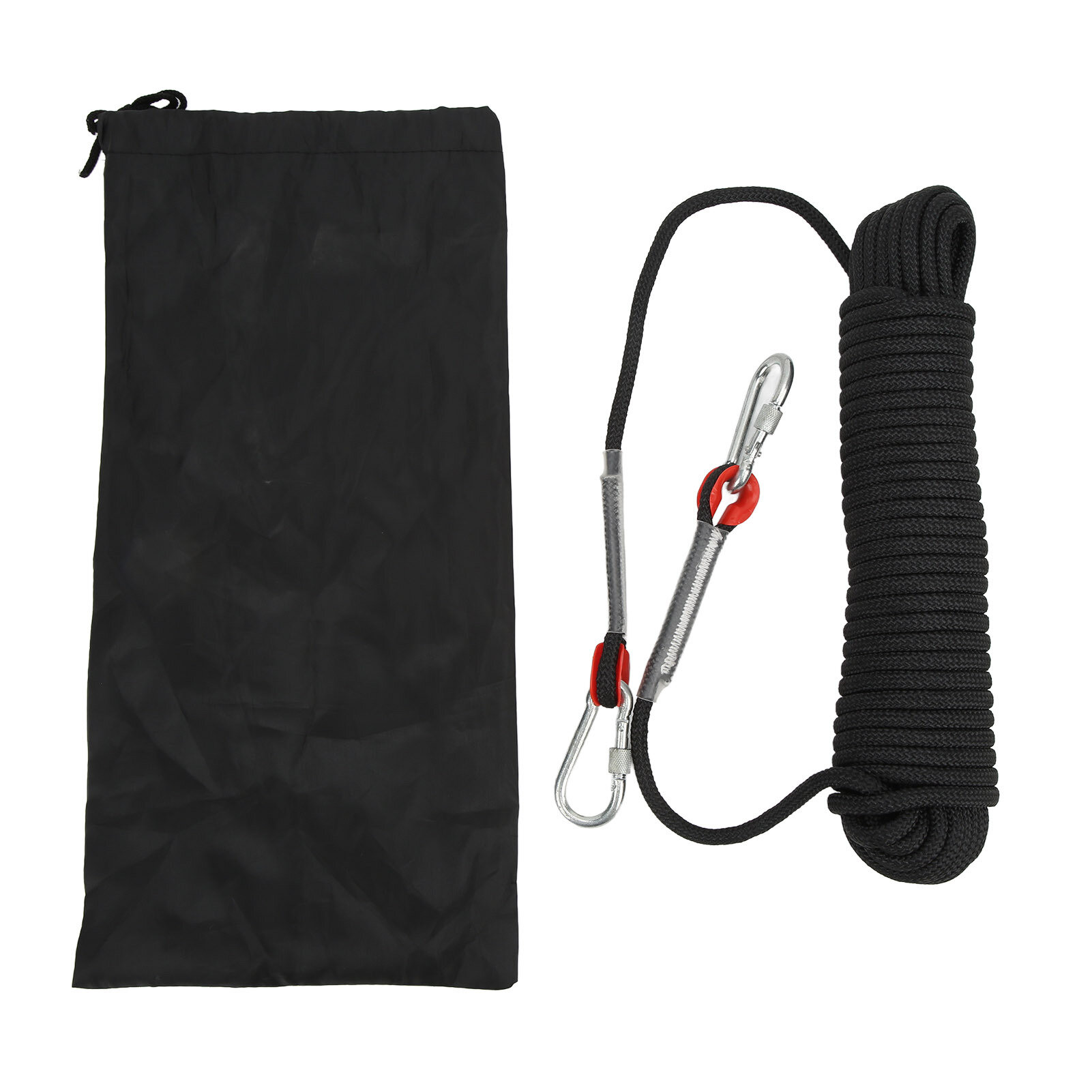 Альпинистская веревка 8 мм Статическая спортивная веревка для приключений на открытом воздухе Проволока 20 м для альпинизма Rock TreeBlack