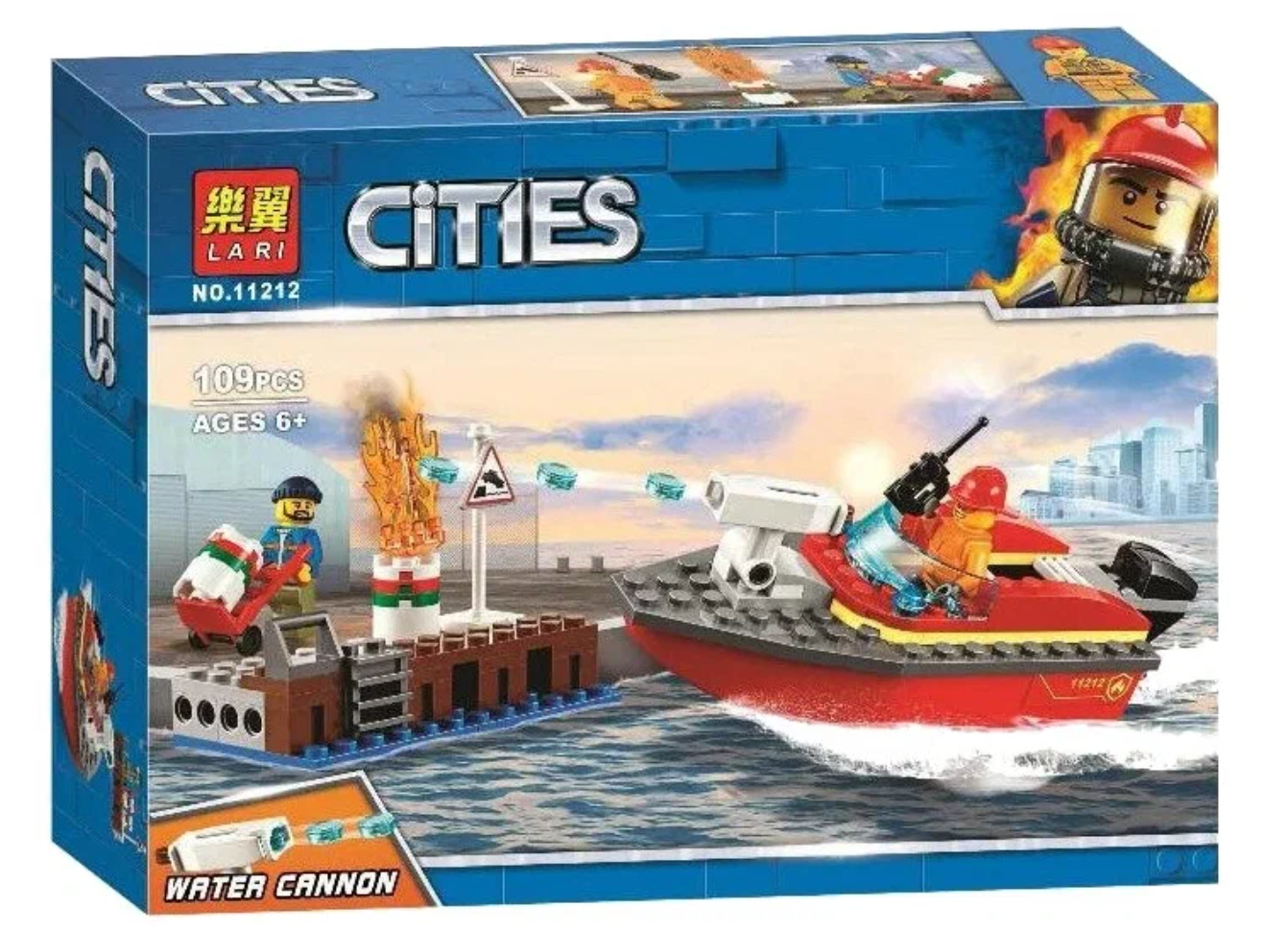 Конструктор Lari (Bela) Cities 11212 Пожар в порту, 109 дет.