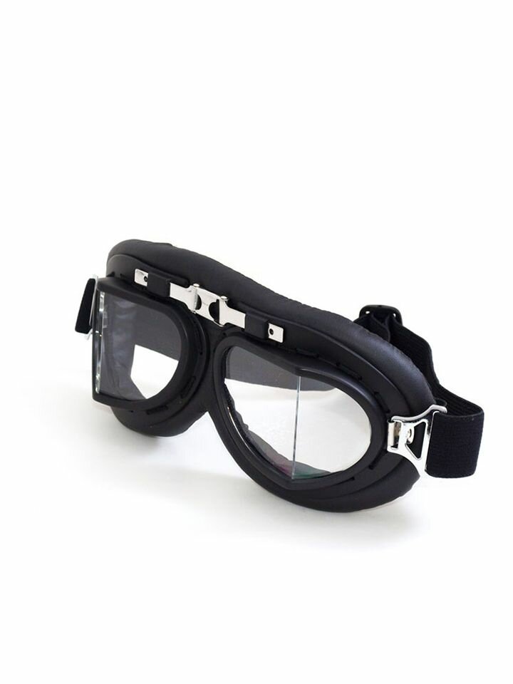 Ретро мотоциклетные очки, серебристо-бронзовые, ветронепроницаемые