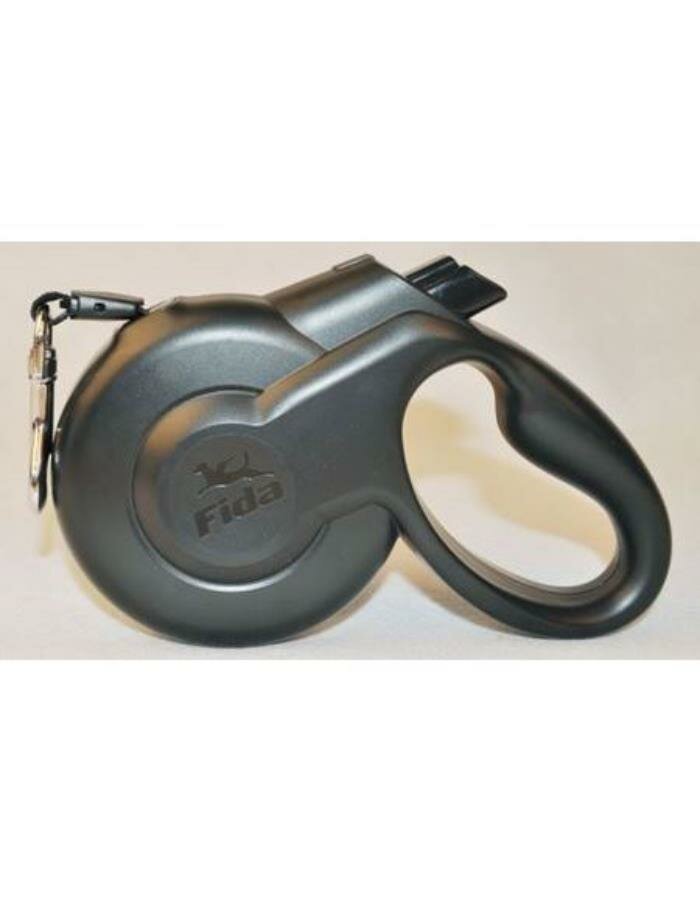 Fida Styleash Стильная рулетка 3м с выдвижной лентой для собак мелких пород до 12 кг черная 5135655