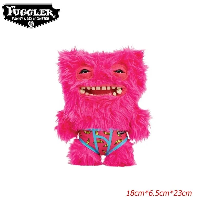Fuggler Монстр с зубами плюшевая игрушка Розовый, MR BUTTONS
