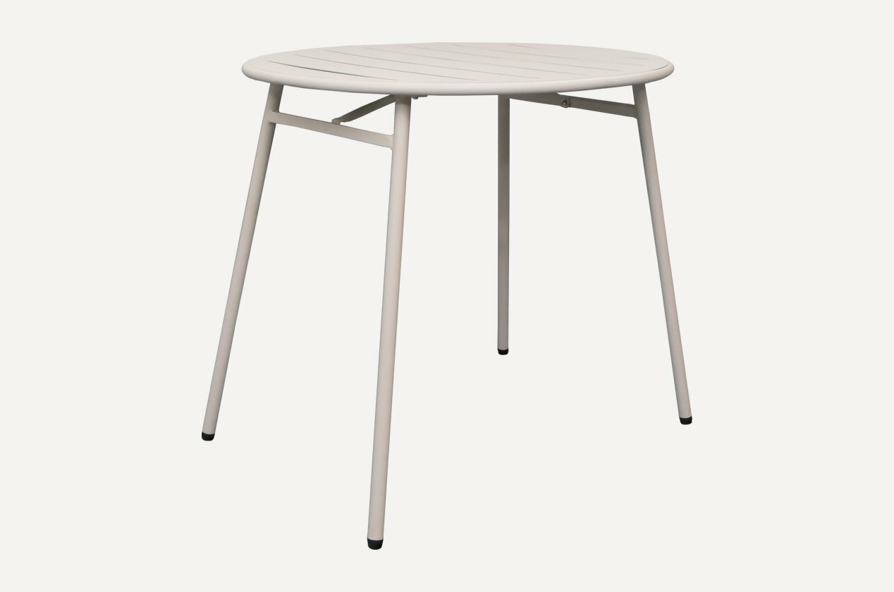 Стол садовый Divan.ru Буфорд Beige, металлический, 81х81х74 см, бежевый