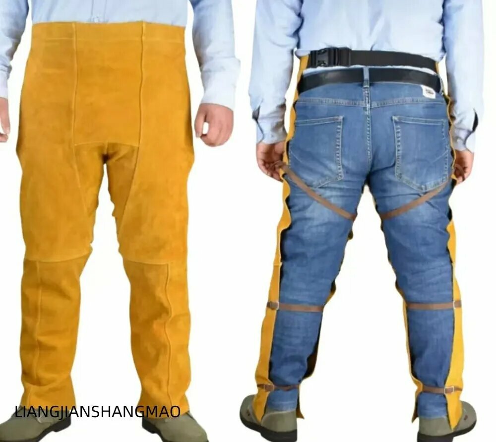 KNOW EASY-Кожанная сварочная роба с коленными и ножными зашитами.