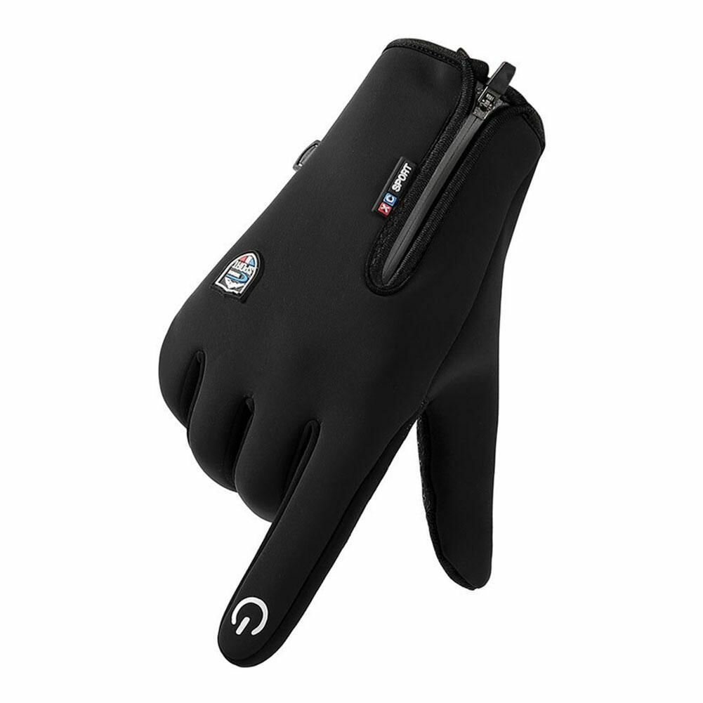 Зимние рыболовные перчатки, утепленные, неопреновый флис, сенсорные противоскользящие полный палец