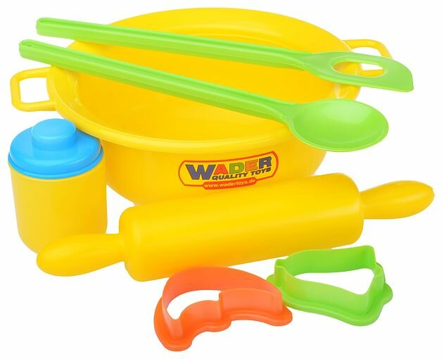 Детский кухонный набор посудки для выпечки №1, со скалкой и инструментами, 8 предметов, пластиковая посуда для детей, игрушки для сюжетно-ролевой игры, юный повар