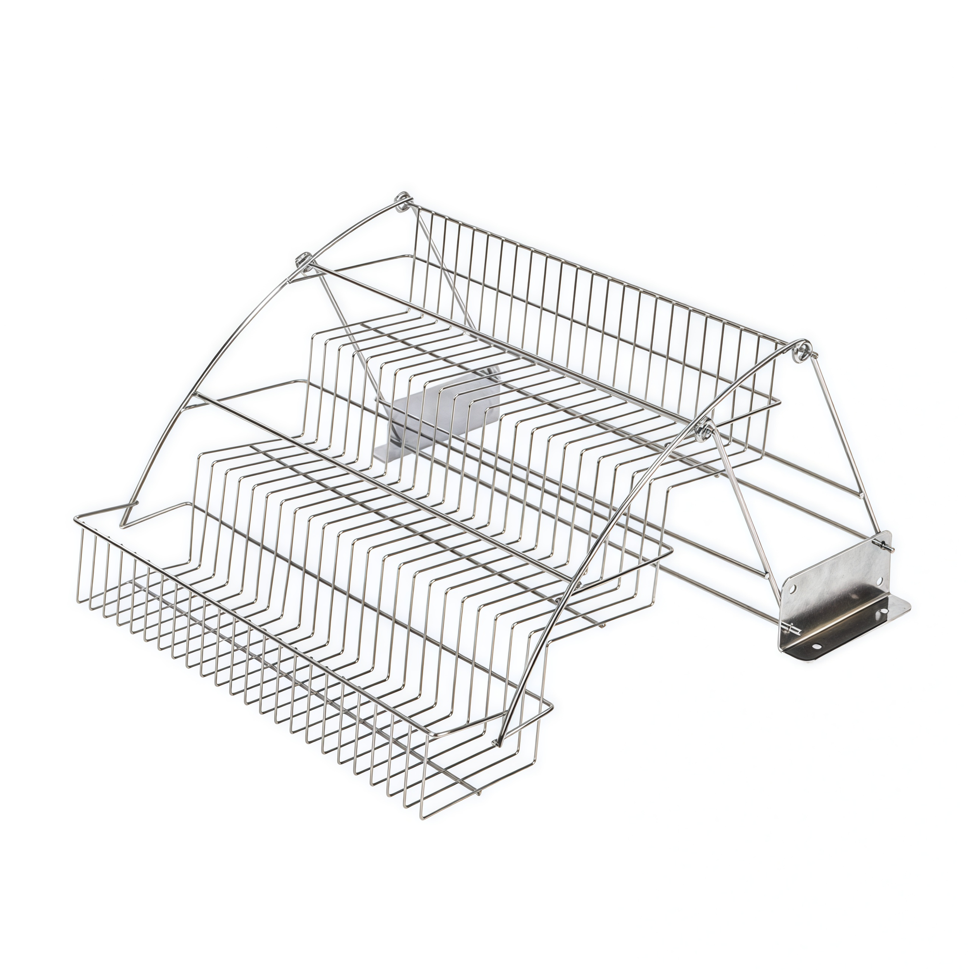 Металлическая 3-х уровневая выдвижная полка для специй - кухонная полка для хранения для шкафа А