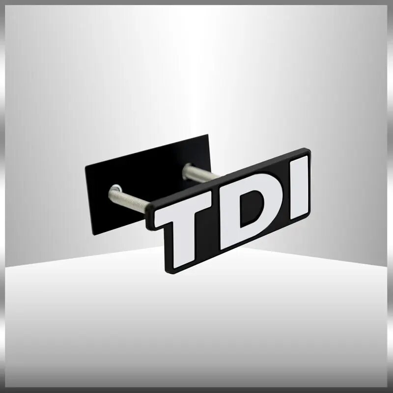 Автомобильная 3D наклейка, эмблема TDI, наклейка, брызговик, металлический Автомобильный логотип, боковой значок, декор для Polo, Golf, Jetta, Passat MK4, MK5 7