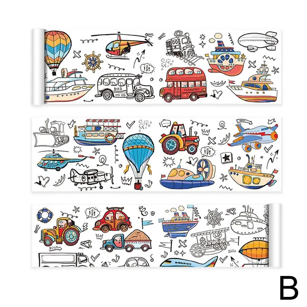 Рулон цветной бумаги для рисования