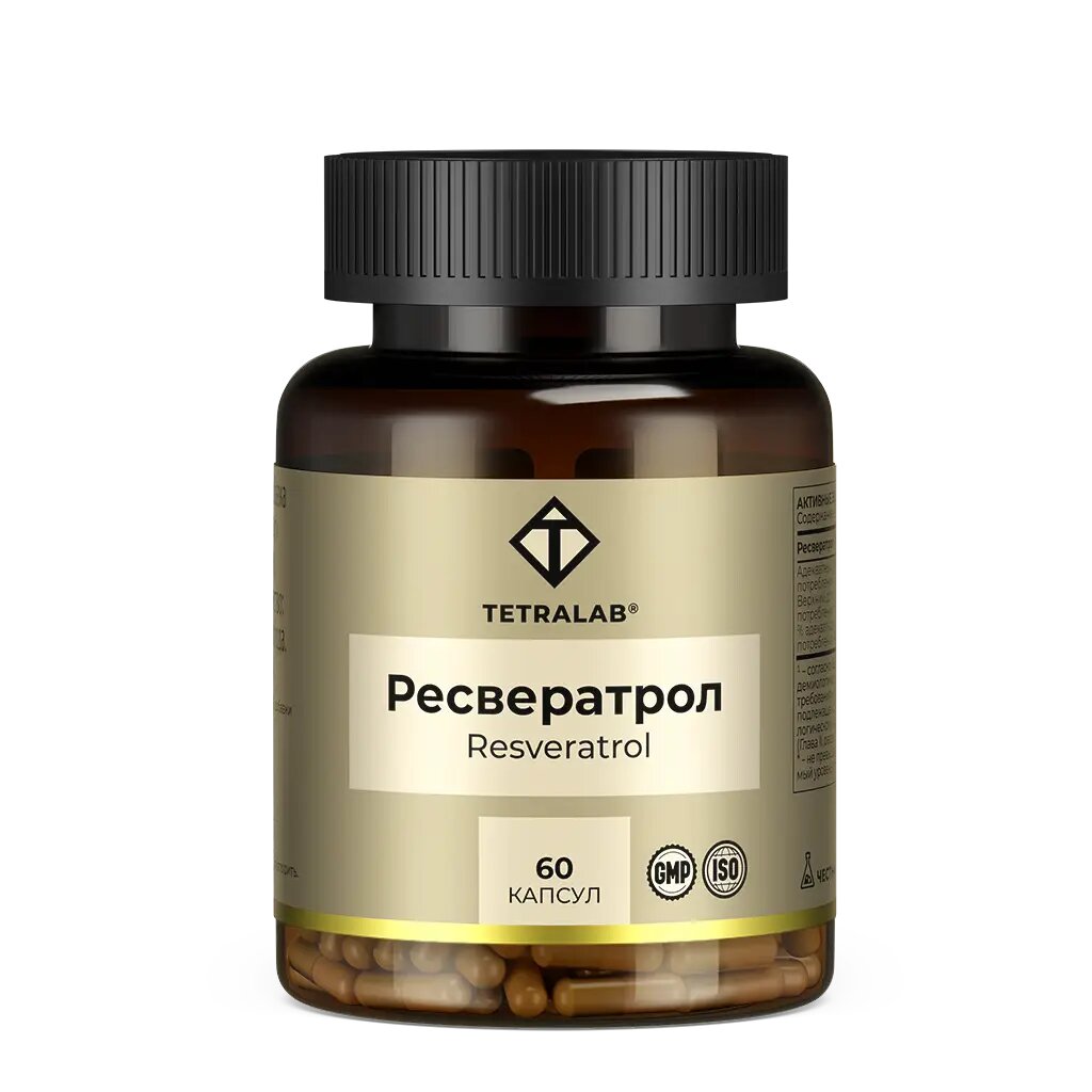Tetralab Ресвератрол 150 мг капсулы по 340 мг 60 шт
