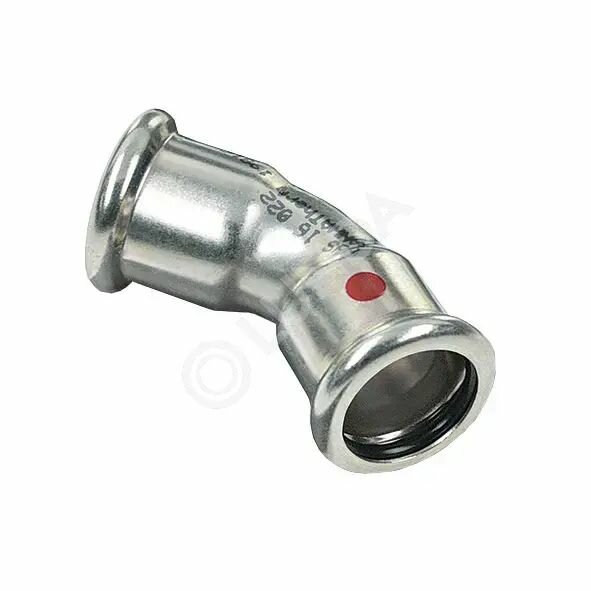 Угольник-пресс 45 из оцинкованной стали 76,1х76,1, тип 24041, Sanha 12404176