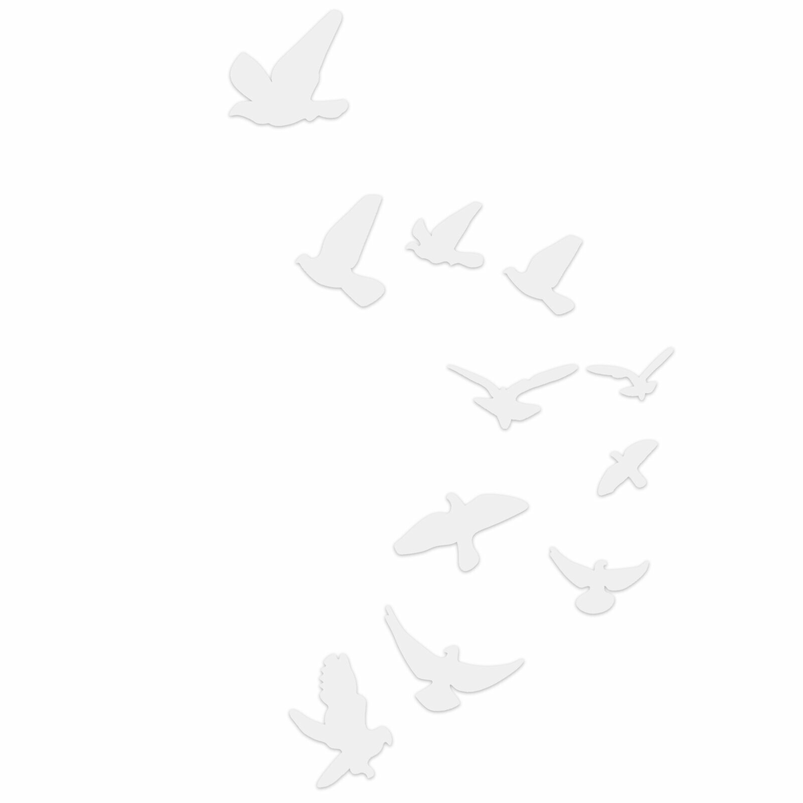 Зеркальная наклейка на стену в форме птицы, наклейки на стену «сделай сам», для гостиной, спальни, украшение, серебро