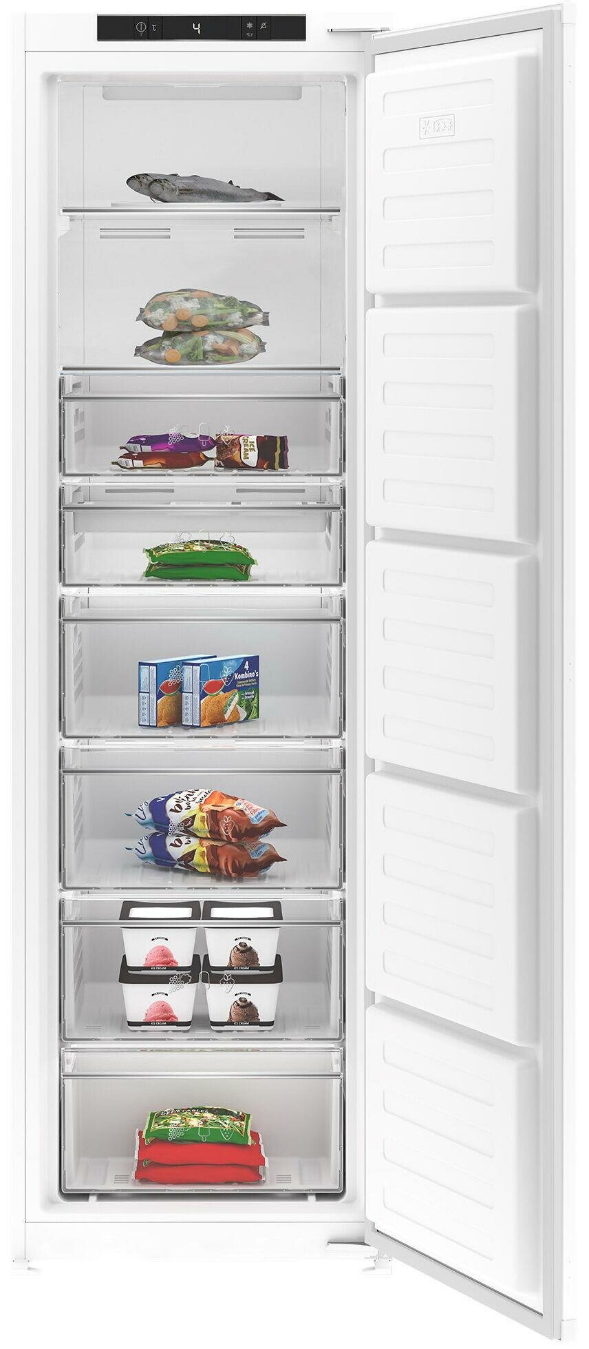 Морозильник встраиваемый Hotpoint HBTF 18I инверторный, 8 отделений, 177.5 см