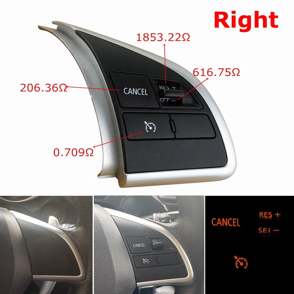 Переключатель круиз-контроля для Mitsubishi Outlander, Mirage, Xpander, Eclipse, Cross L200, пульт дистанционного управления на рулевое колесо, кнопка регулировки громкости Cruise Switch A