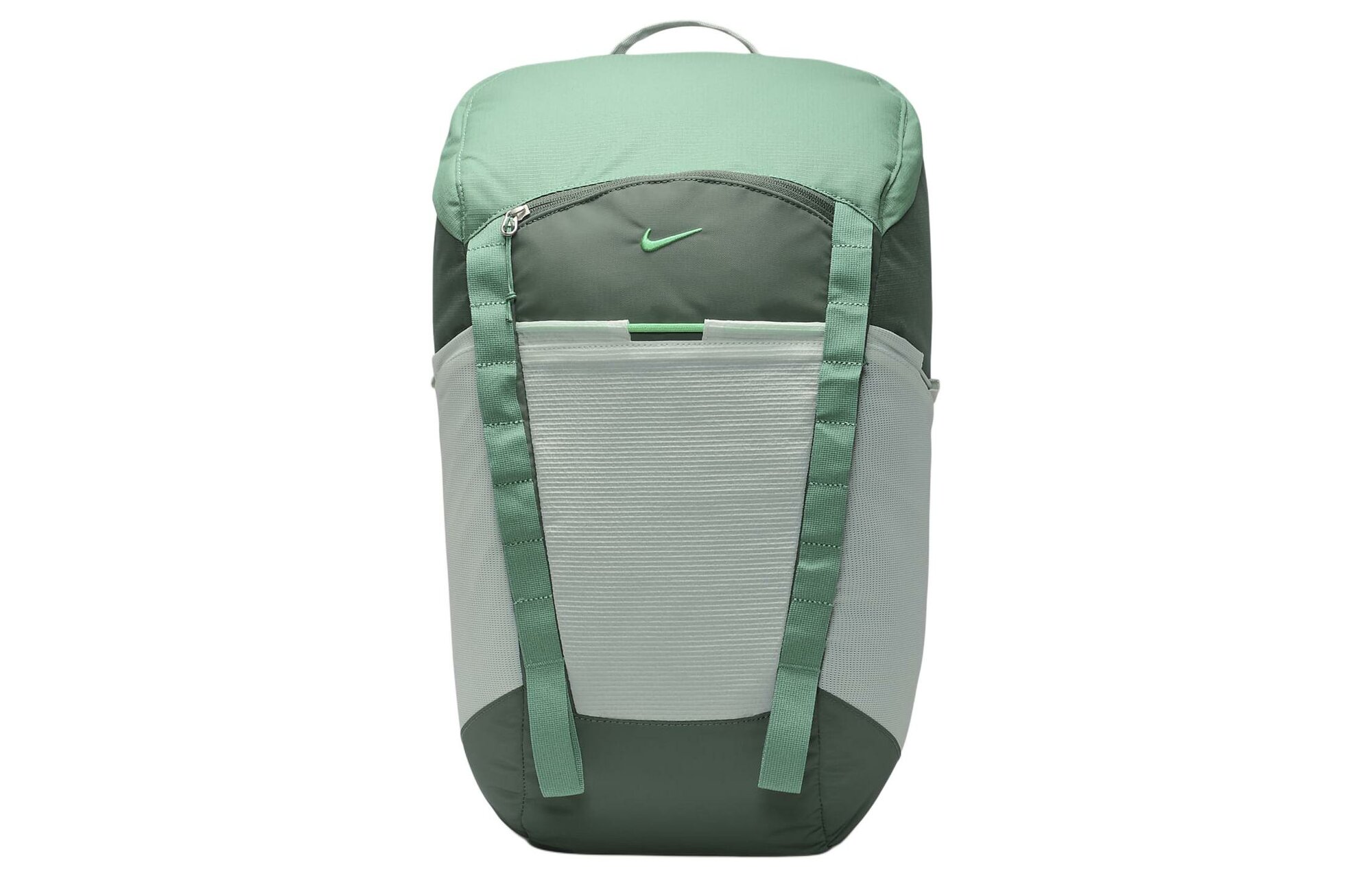 Рюкзак унисекс Nike Fabric Backpack Regular винтажный зелёный, светло-серебристый