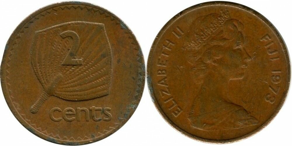Фиджи 2 цента, 1969-1985 XF