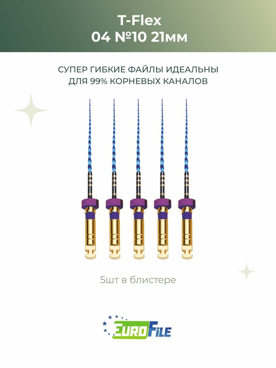 Профайлы машинные Т-флекс T-Flex 21мм 04 №10, 5шт Еврофайл