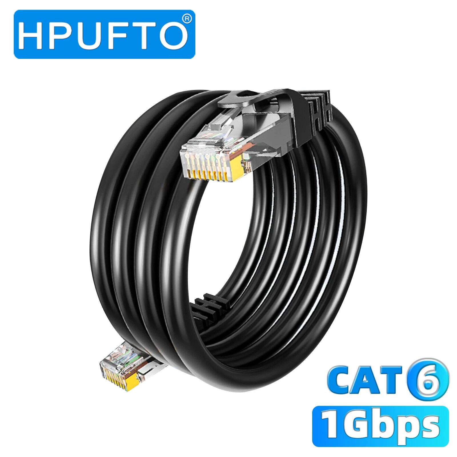 HPUFTO Ethernet-кабель Cat6 прямой вход в землю 30M