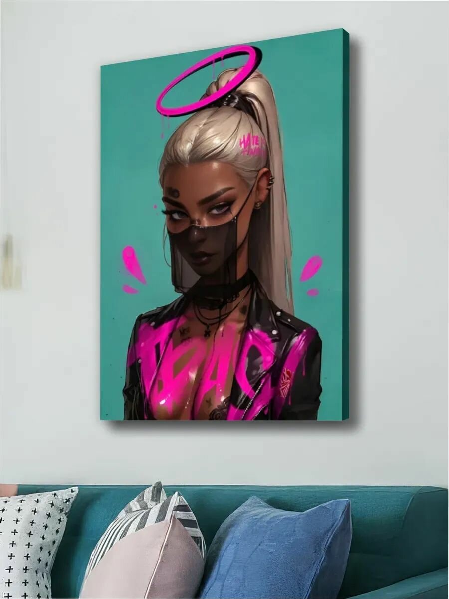 Картина Ангел в розовом на стену 30х40см 1шт.