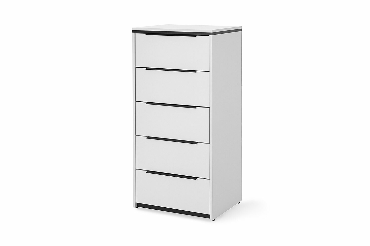 Комод напольный SCANDICA Wilma, 55,2x119,4x45,2 см, ДСП/ЛДСП, цвет белый гладкий