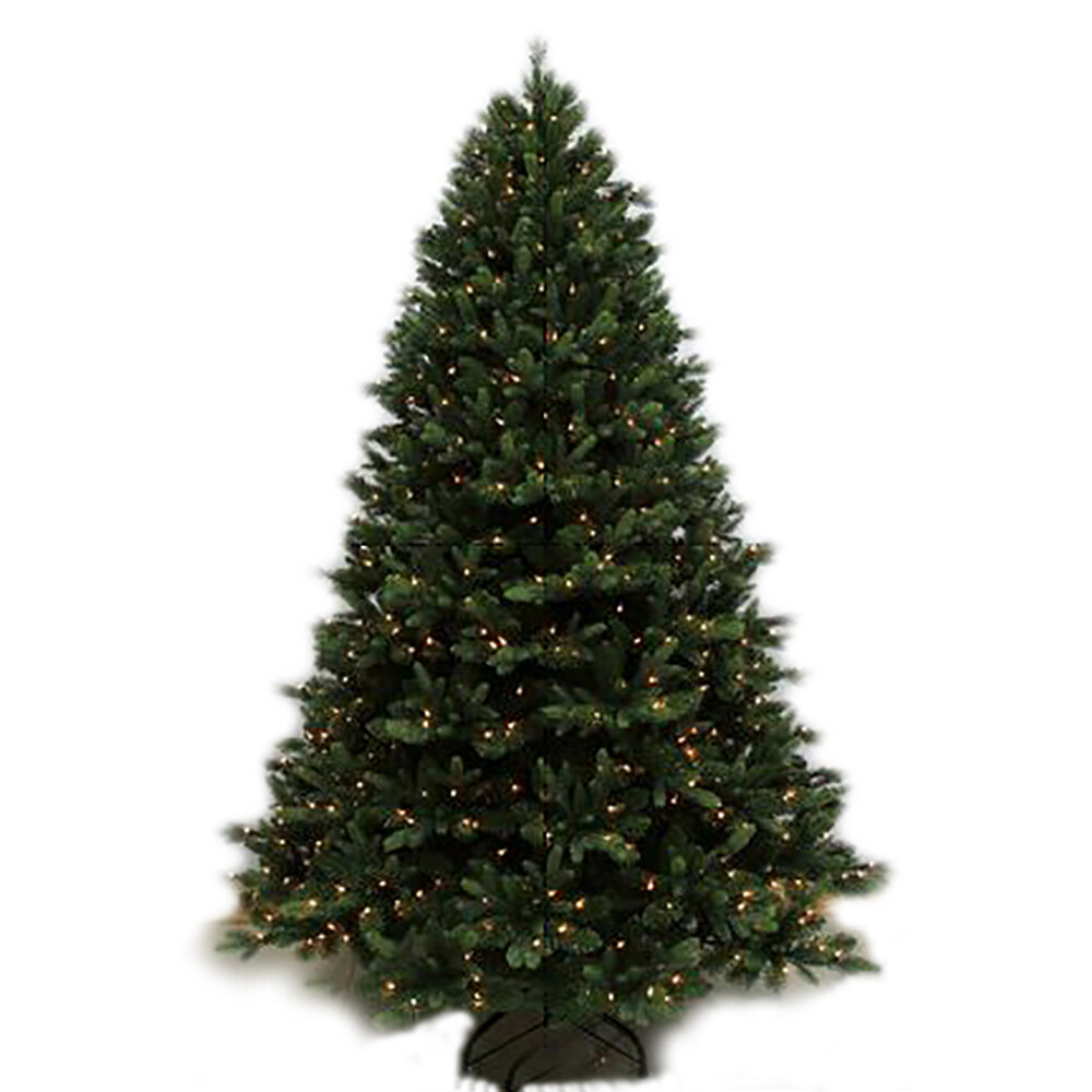 Елка искусственная Финляндия, 228 см, 3360 в, с подсветкой 650 LED ламп, работает от сети KSM-705029