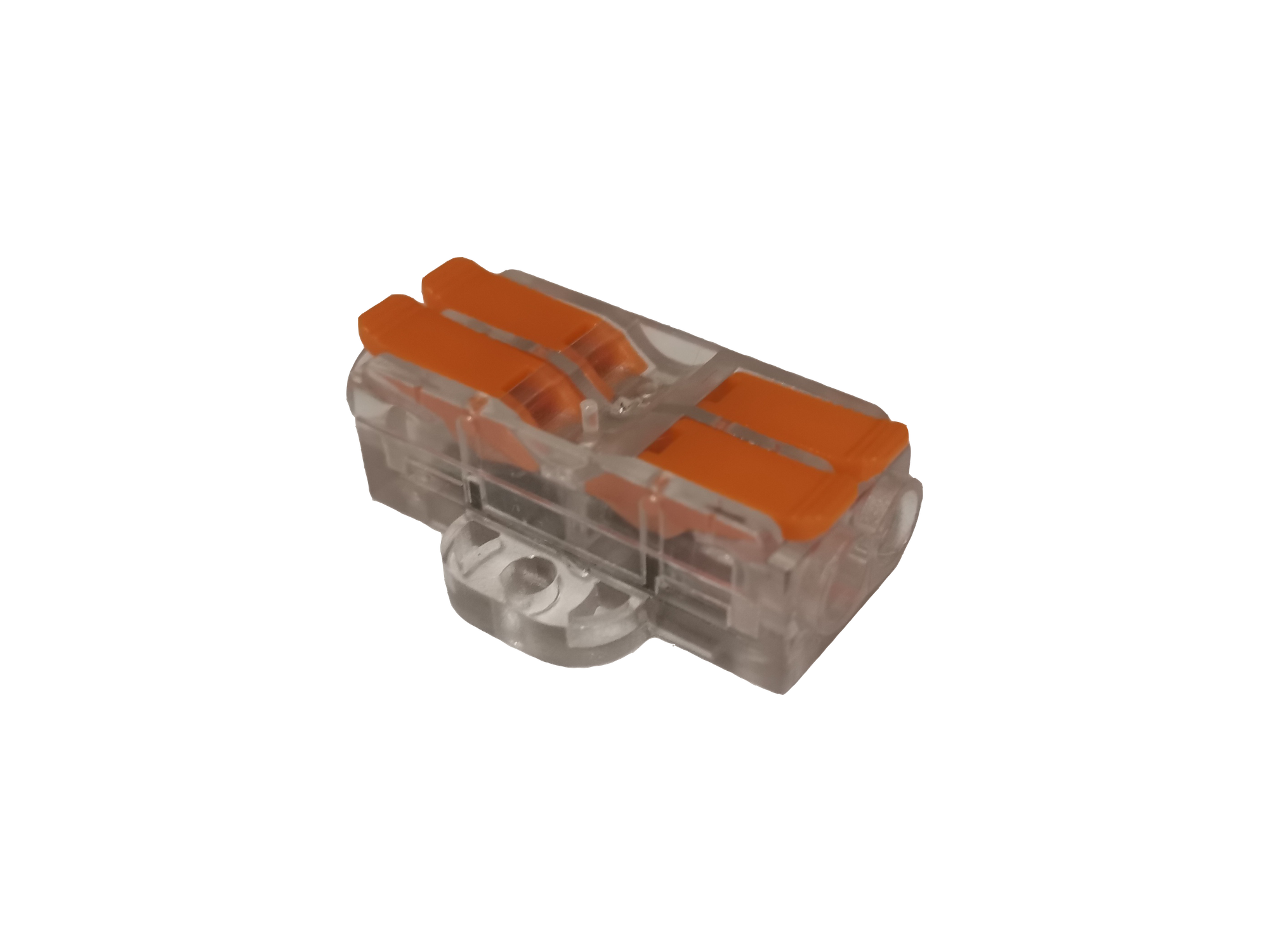 Клемма DEFA 2-WBD силовая 450V, 41А, 0.75-6mm2, проходная с пазом прозрачная