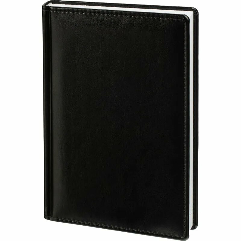 Ежедневник датированный 2026, черн, А5, 148x218 мм, 352 стр, аттасне Agenda, 2250168