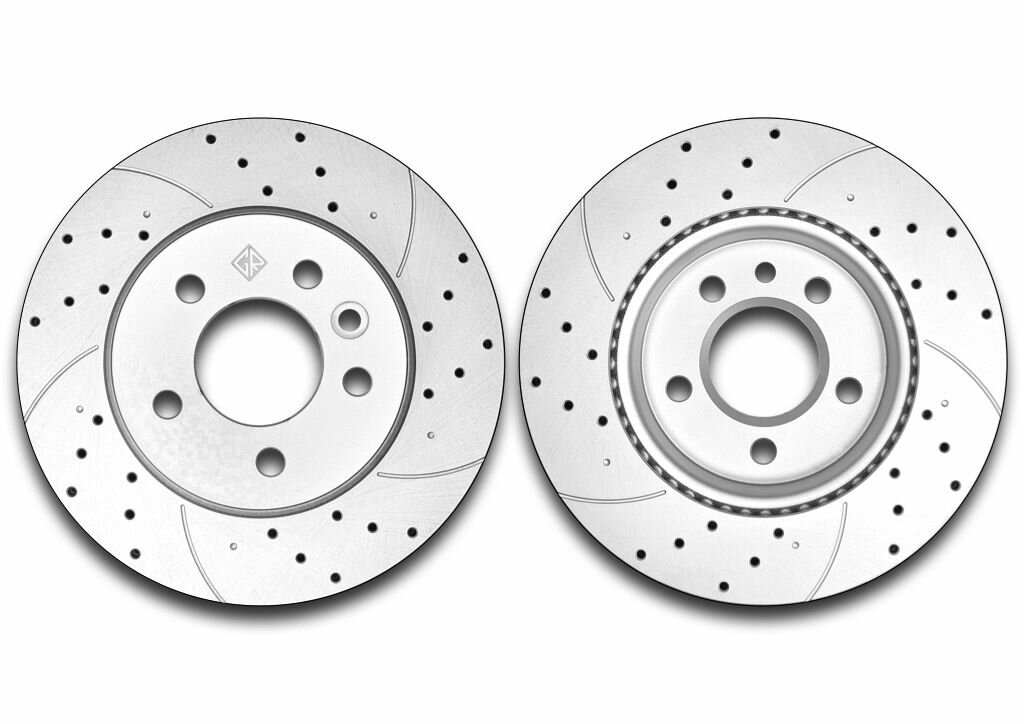 Тормозной диск Gerat DSK-F251P (передний) Platinum VOLKSWAGEN AMAROK (303 мм)