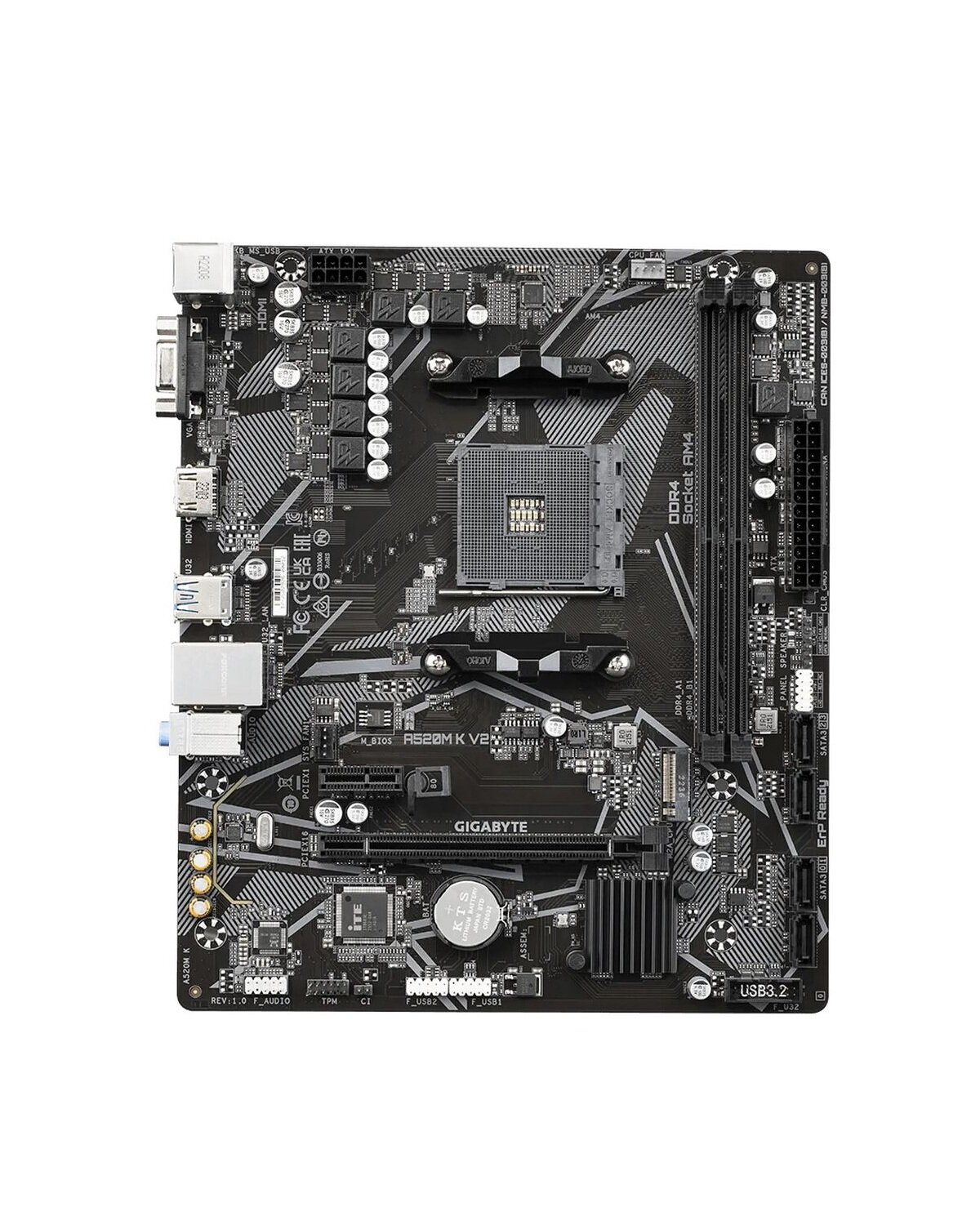Материнская плата GIGABYTE "A520M", для игрового ПК, microATX