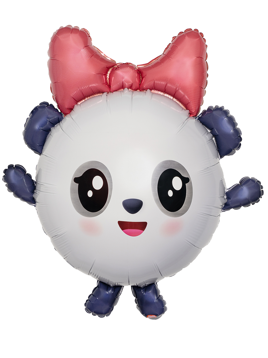 Воздушный шар с гелием фольгированная фигура Малышарики Пандочка 1шт 97 см