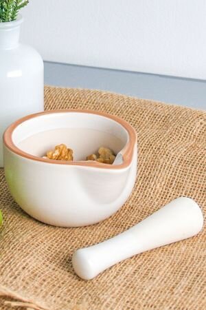 Ступка с пестиком мортайо, керамика, 13 см, Koopman International Q51200530