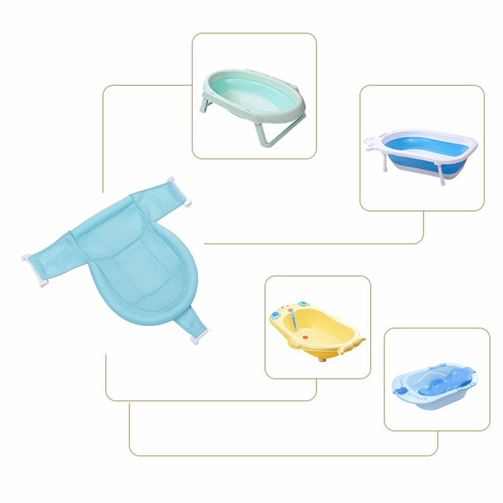 Поддерживающая сетка для детской ванночки