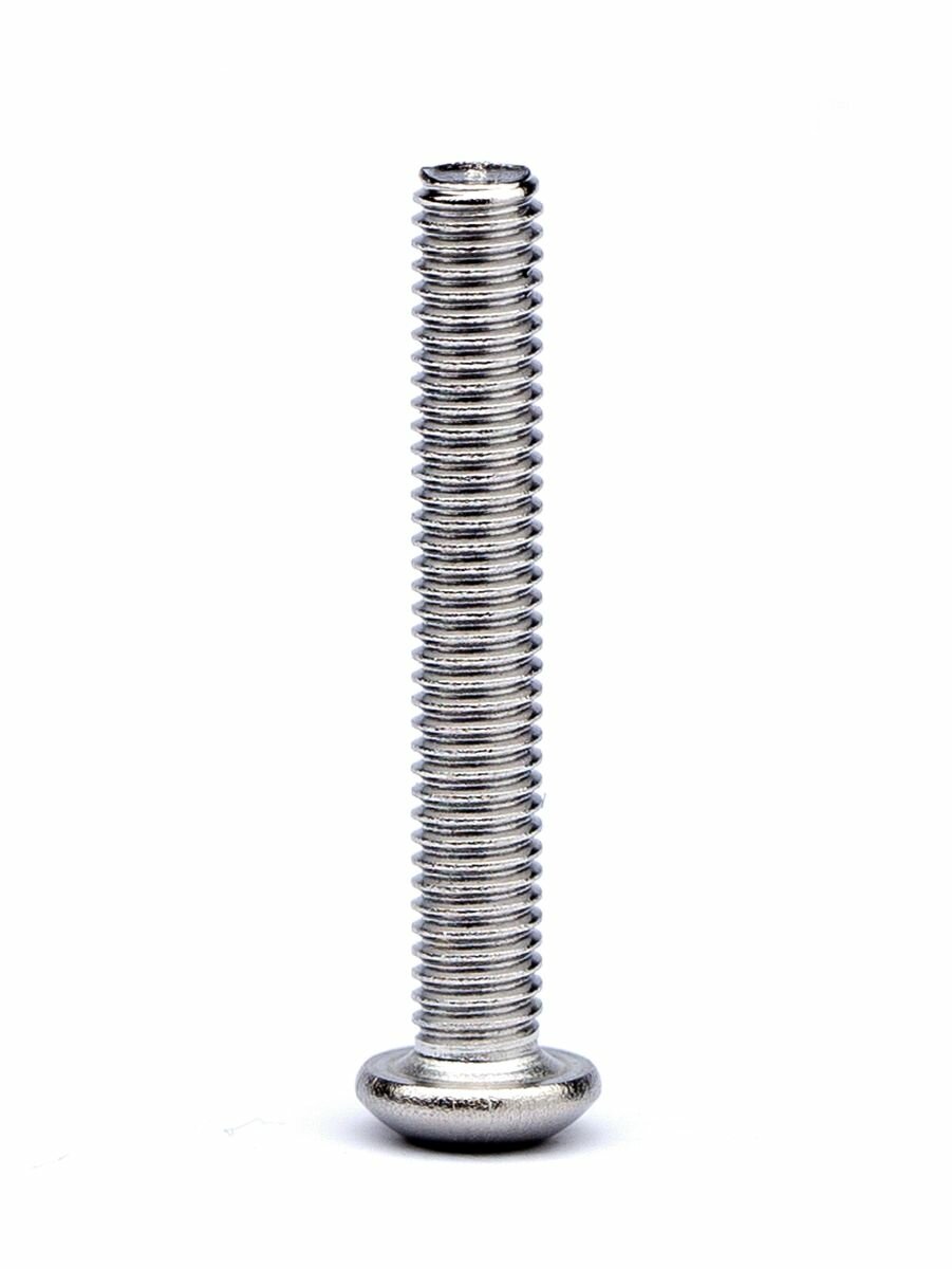 Винт ISO/DIN7380 М3х20 A2-70 нержавеющий с полукруглой головкой и внутренним шестигранником. Шаг резьбы 0,5мм. 20шт.