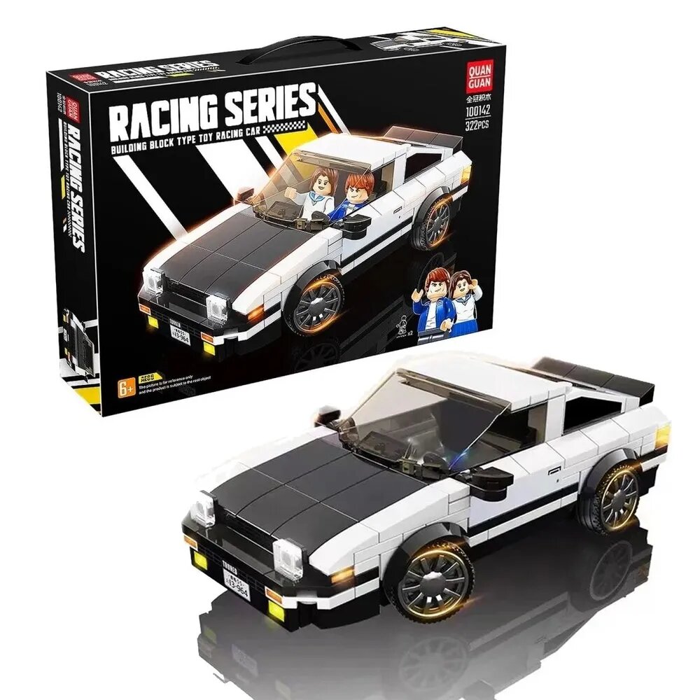 Конструктор Машина Toyota AE86 Техник серая, 323 детали ( набор / подарок для мальчиков и девочек / подарок ребенку)