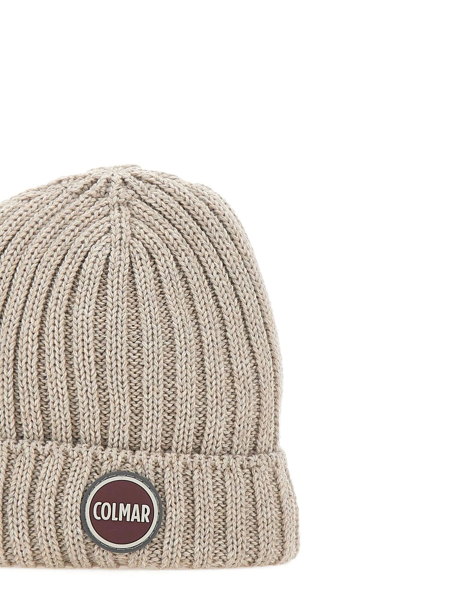 Шапка Colmar Ribbed logo-patch beanie hat для девочек, размер OneSize, grey — фото 1