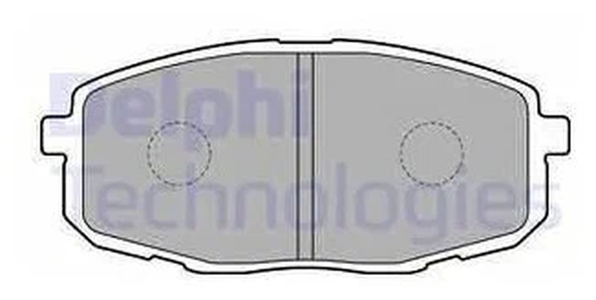 Колодки тормозные дисковые перед, DELPHI LP1819