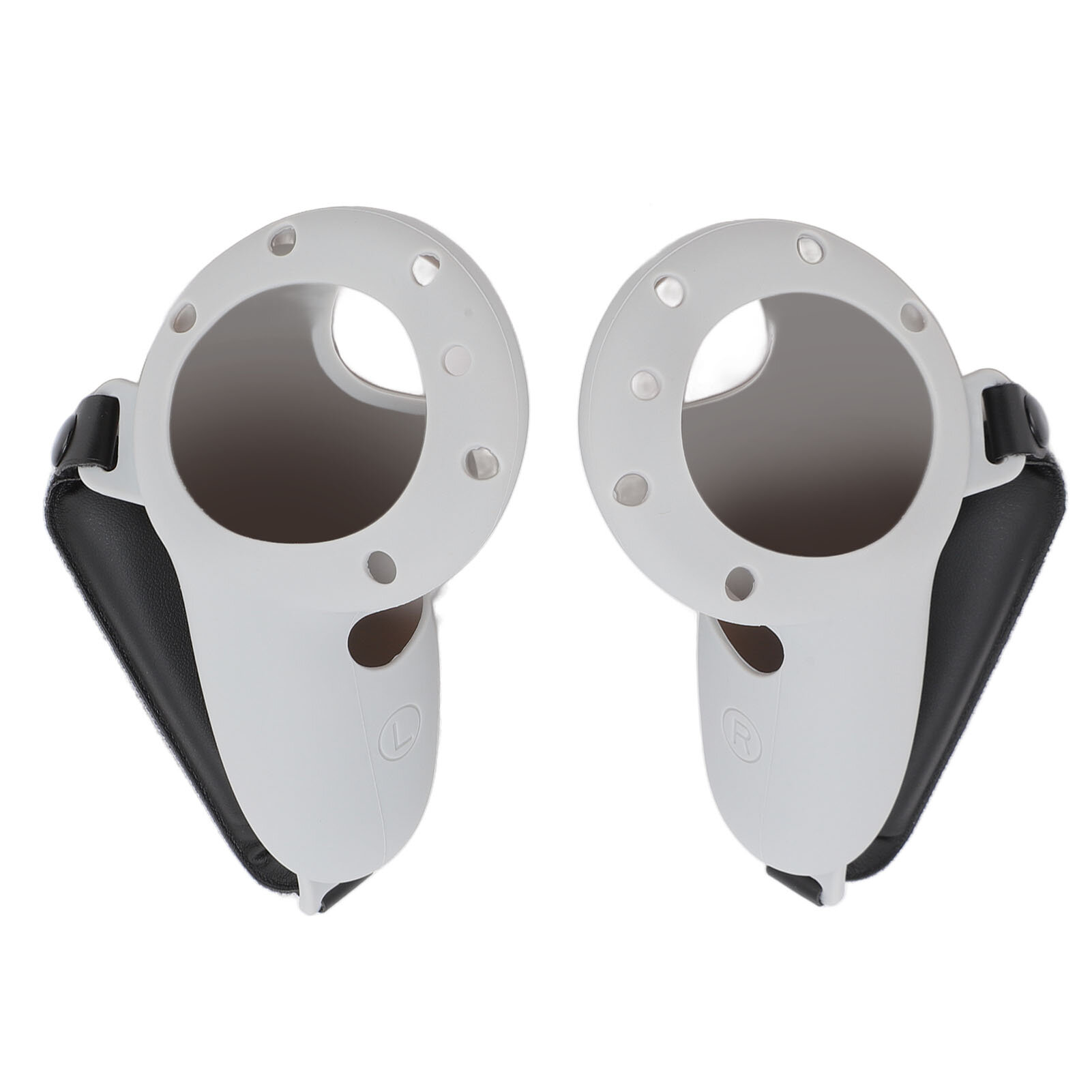 VR -контроллер захватывает защитник мягкого силиконового контроллера с регулируемым ремешком для Quest 3 Grey