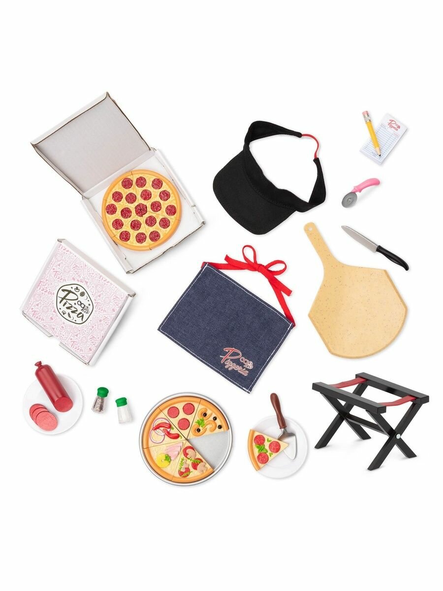 OUR GENERATION Игровой набор для кукол Все для пиццы с аксессуарами 46 см