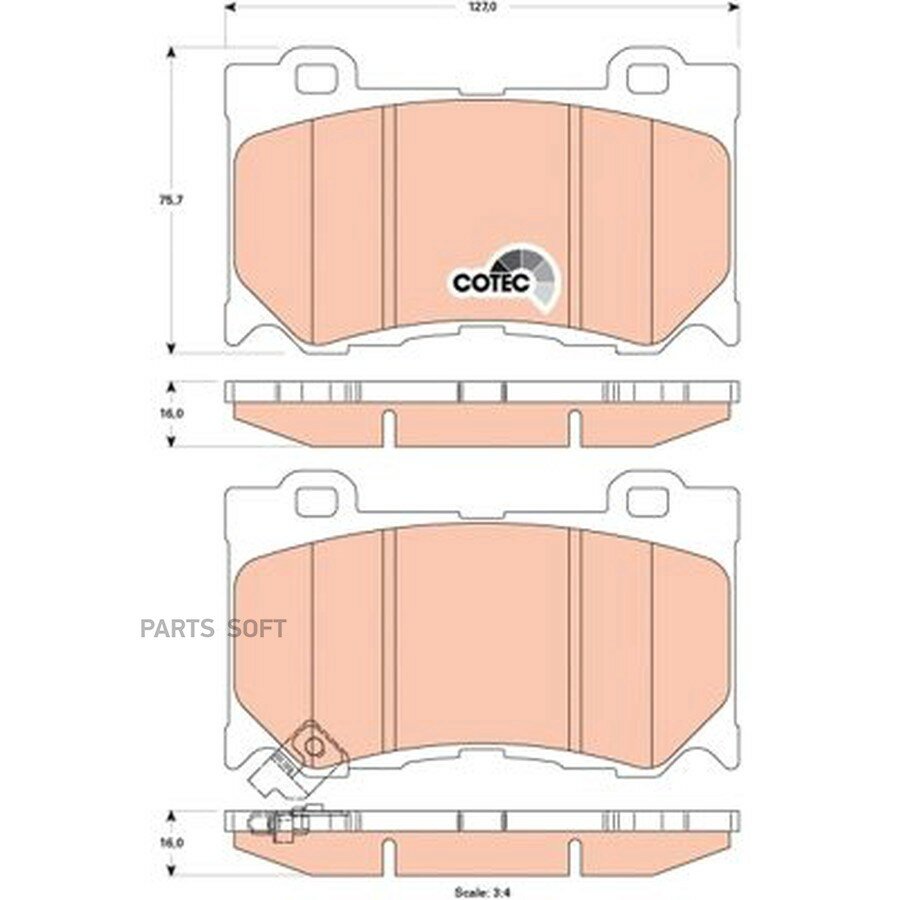 ZF RUSSIA Колодки тормозные дисковые
