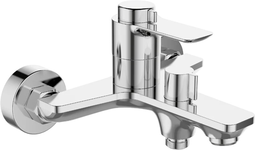 Термостатический смеситель BelBagno Ancona ANCONA-VASM-CRM настенный, хром, глянцевый, латунный, без лейки