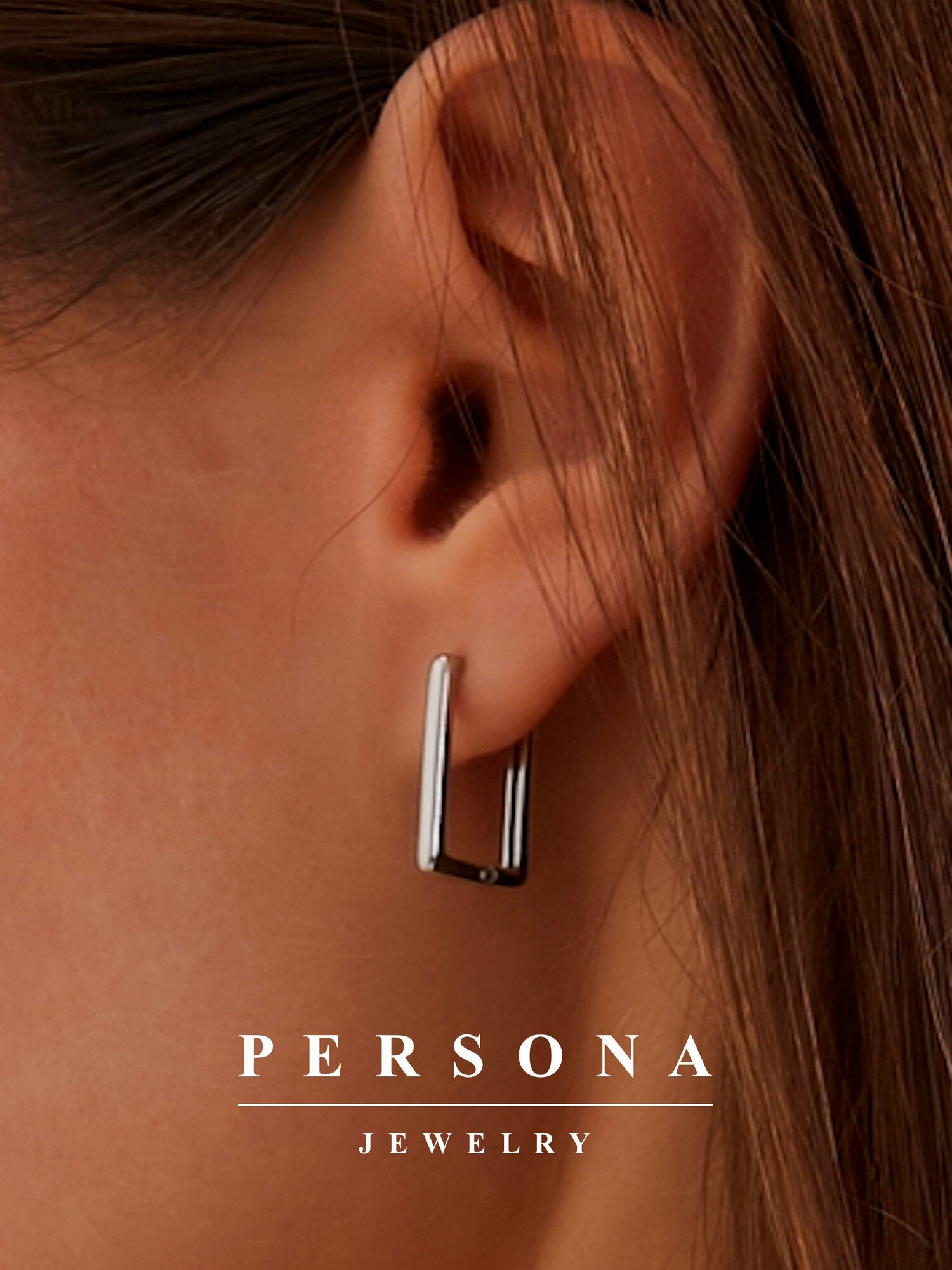 Серьги конго, серебро, 925 проба, родирование