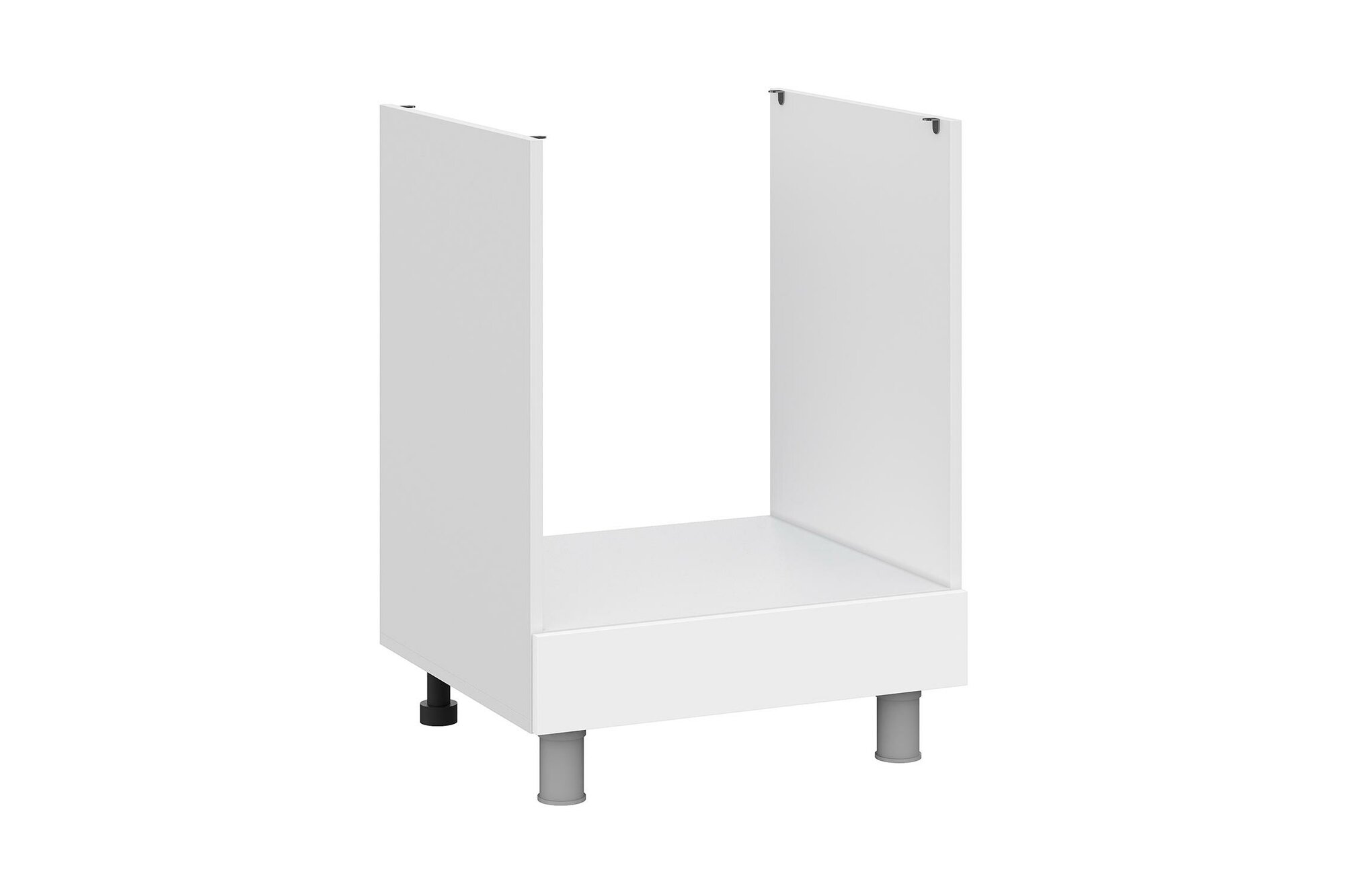 Шкаф нижний под духовку Нонтон Монора, 60х53х82 см, белый / лунный бархат