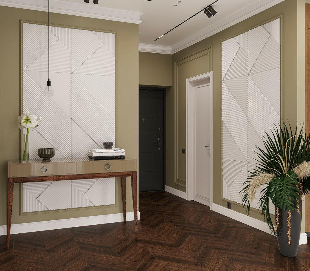 Декоративные панель Alpine Walls Geometrium, влагостойкие, 120 см x 60 см