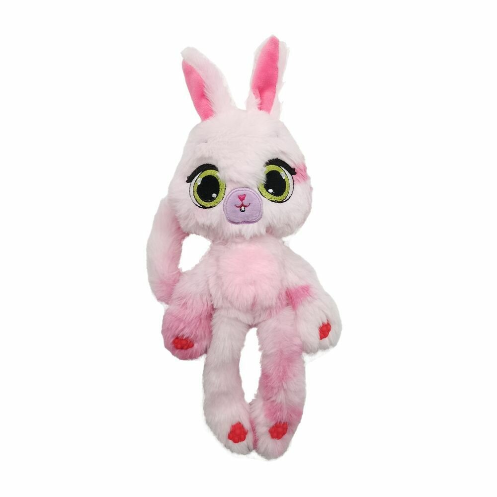 Мягкая игрушка TeamToys "Bubble Pops", Клубничный кролик, 23 см, ароматизированная, лапки с функцией Pop It, в коробке, от 3 лет