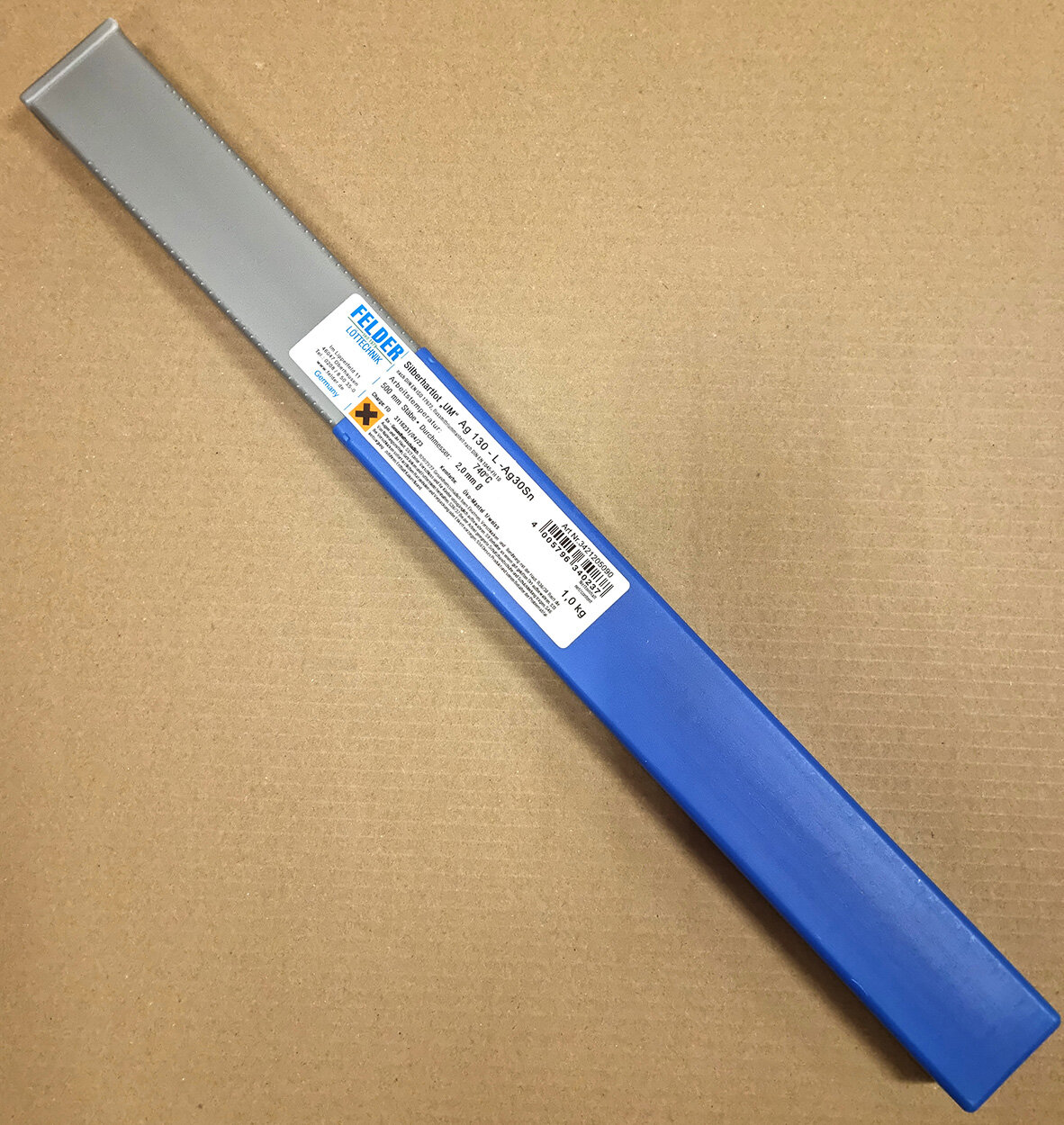 Припой серебрянный с флюсом Felder UM Ag130-L-Ag30Sn ПСр30 д.2,0мм 30%