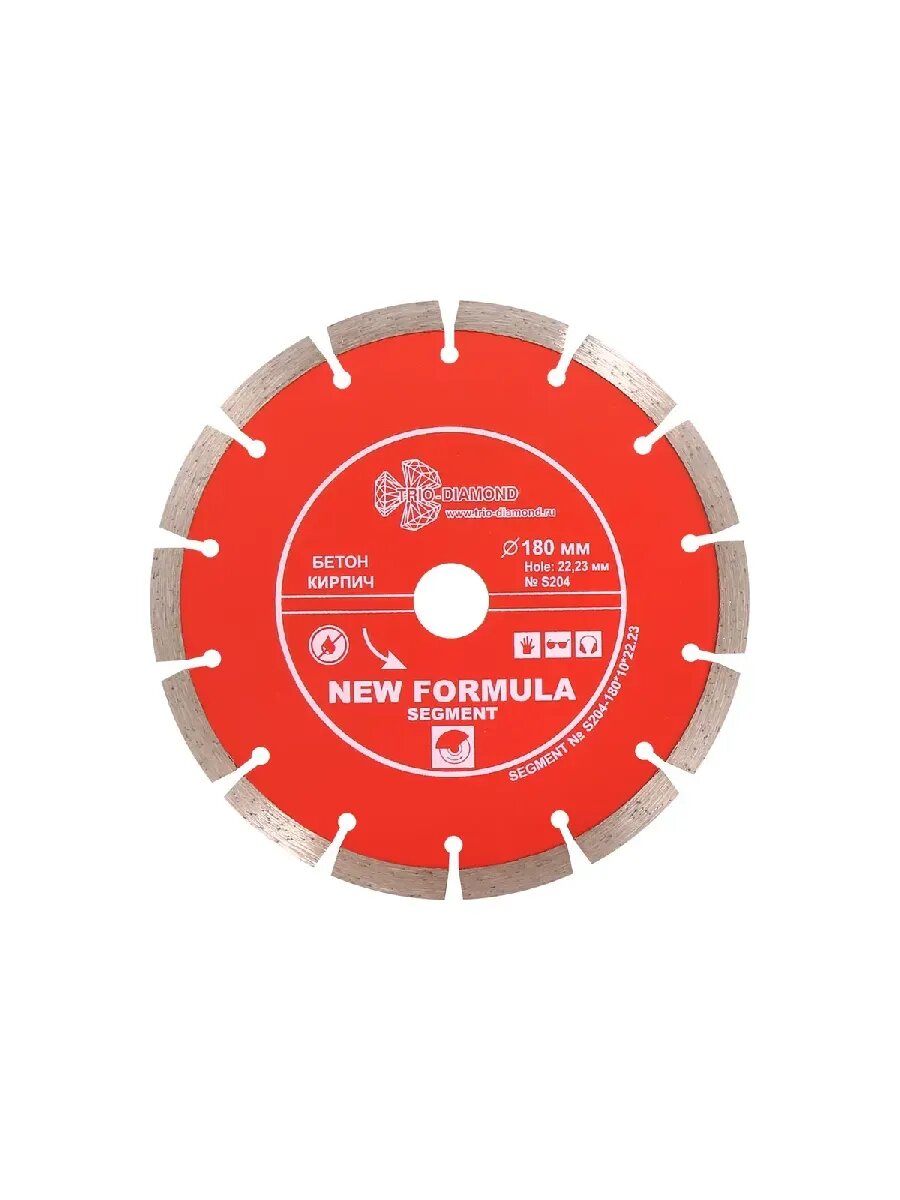 Trio-Diamond Диск алмазный отрезной (180х22.23 мм) S204