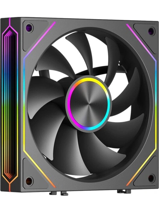Вентилятор PcCooler F3 X120 BK ARGB, 120х120x25, черный, 4-pin Ret (F3X120-BKAC012-GL)