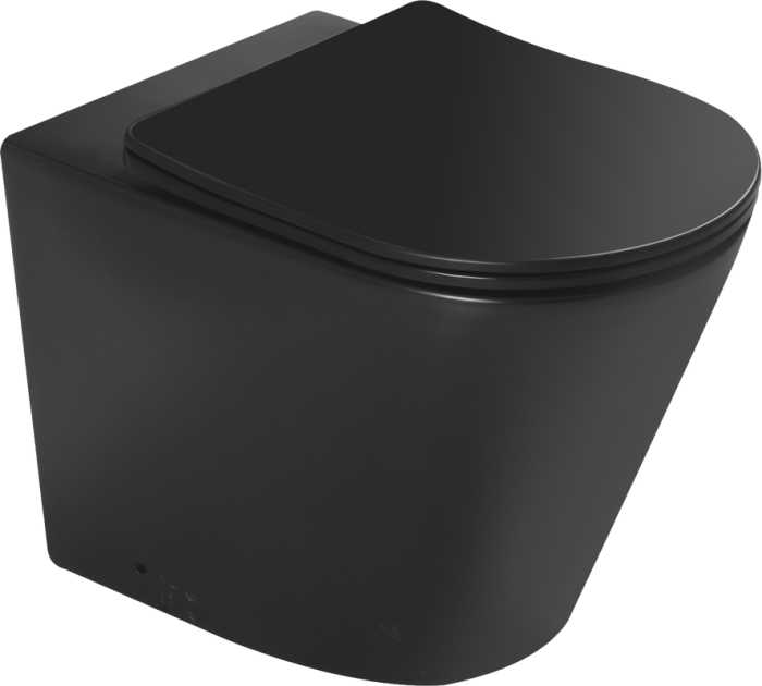 Унитаз приставной SantiLine SL-5020MB безободковый, с микролифтом