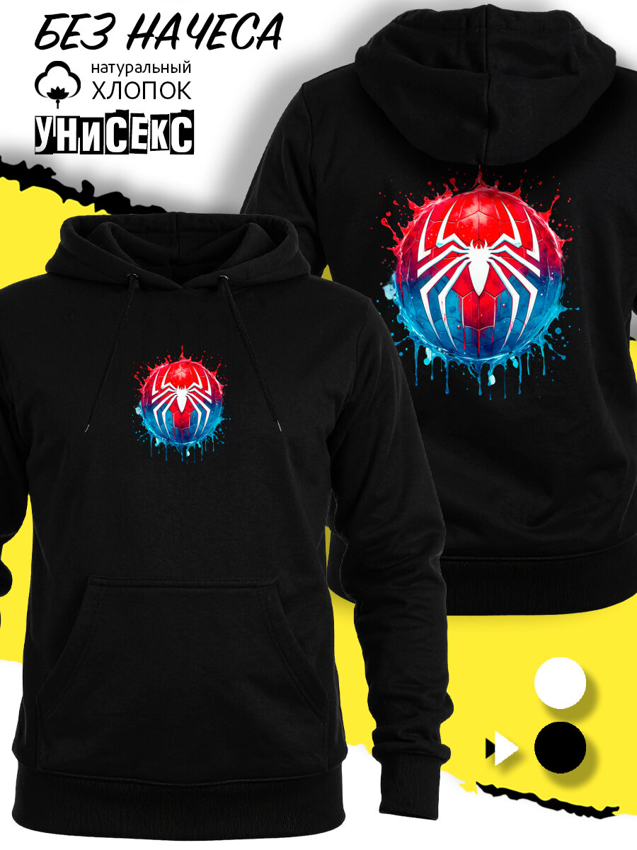 Худи Толстовка свитшот Человек Паук Spider Man логотип